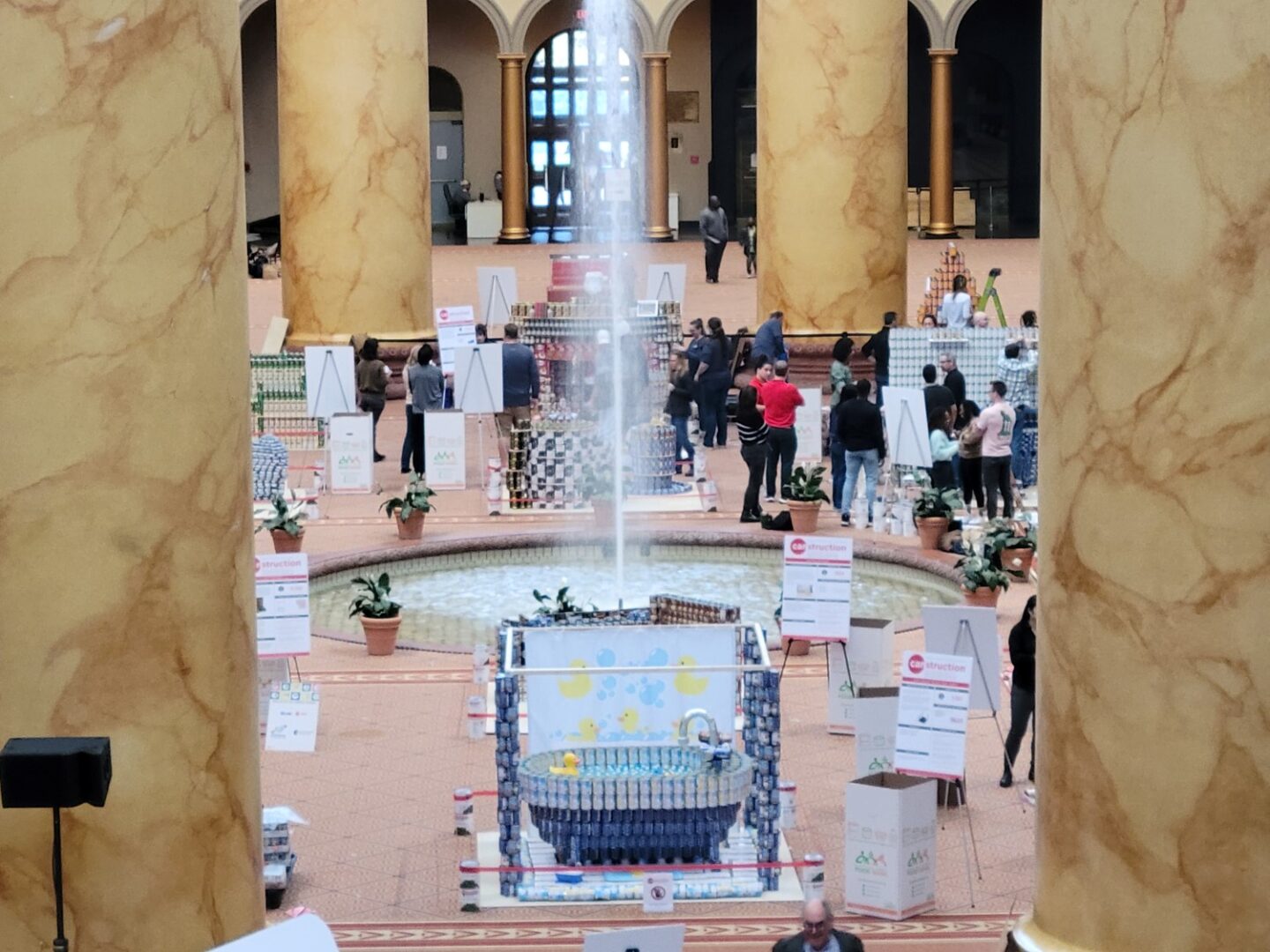 Scrub-a-dub-dub: SK&A built a tub! CANstruction 2023 - SK&A