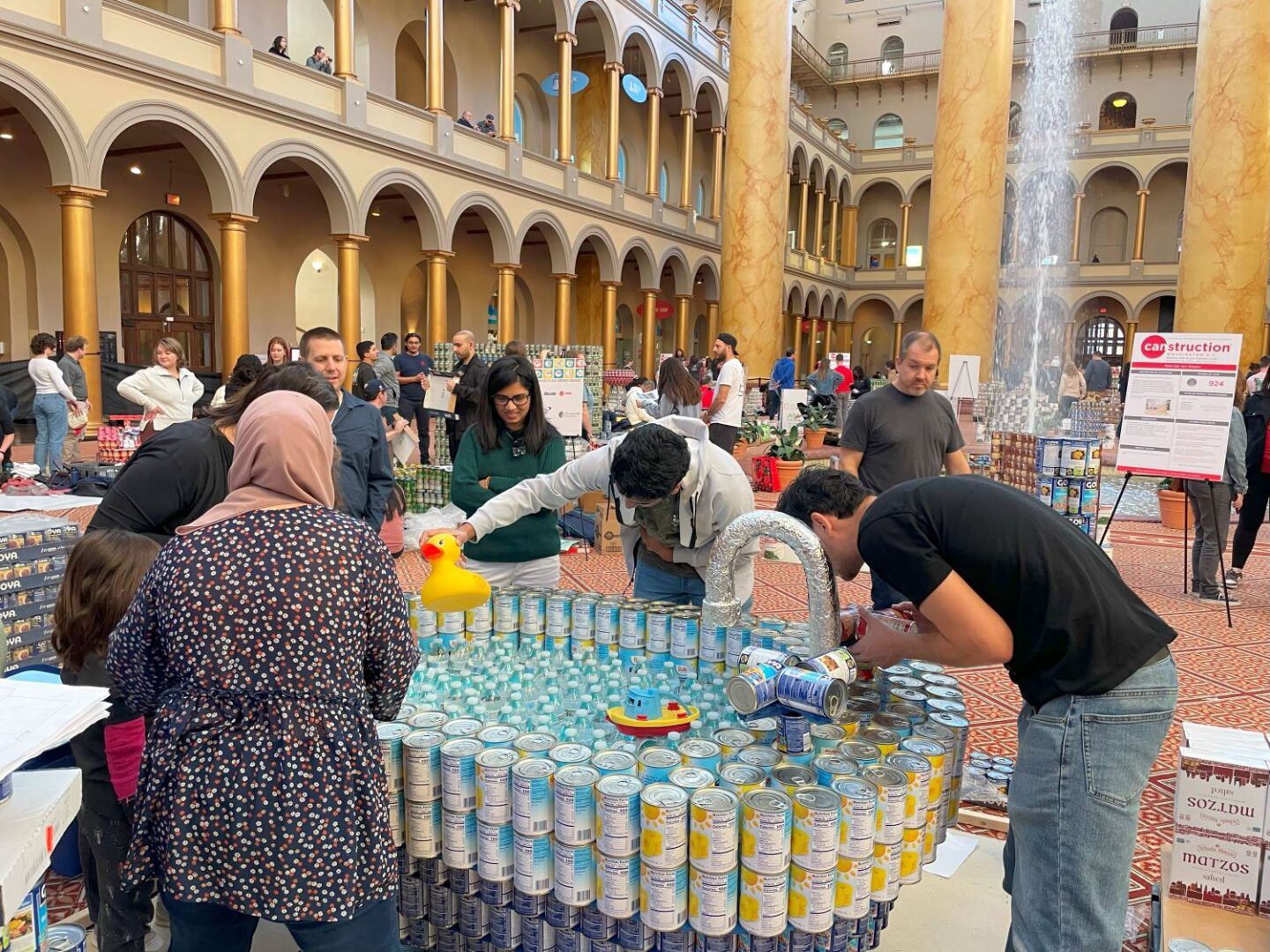 Scrub-a-dub-dub: SK&A built a tub! CANstruction 2023 - SK&A