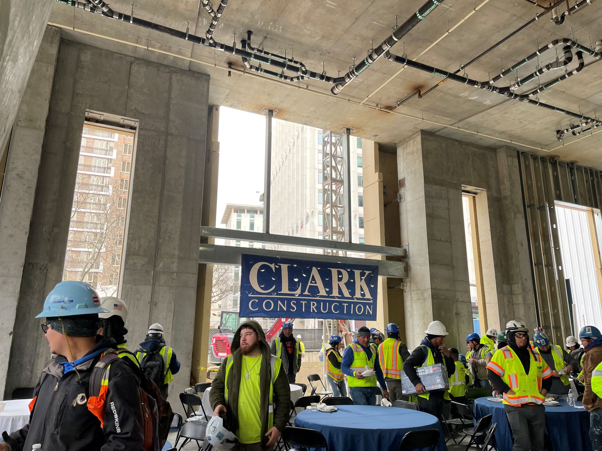 Topping Out Hampden House - SK&A